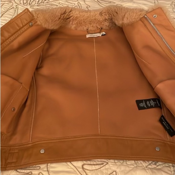 Coach | Jackets & Coats | Coach Leather And Fur Jacket | Poshmark
